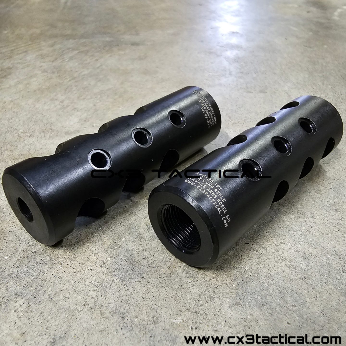 Savage Model 64 .22LR Muzzle Brake Compensator 1/2-28 TPI - CX3TACTICAL™