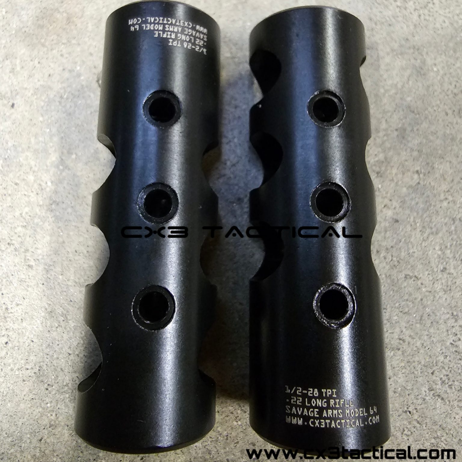 Savage Model 64 .22LR Muzzle Brake Compensator 1/2-28 TPI - CX3TACTICAL™