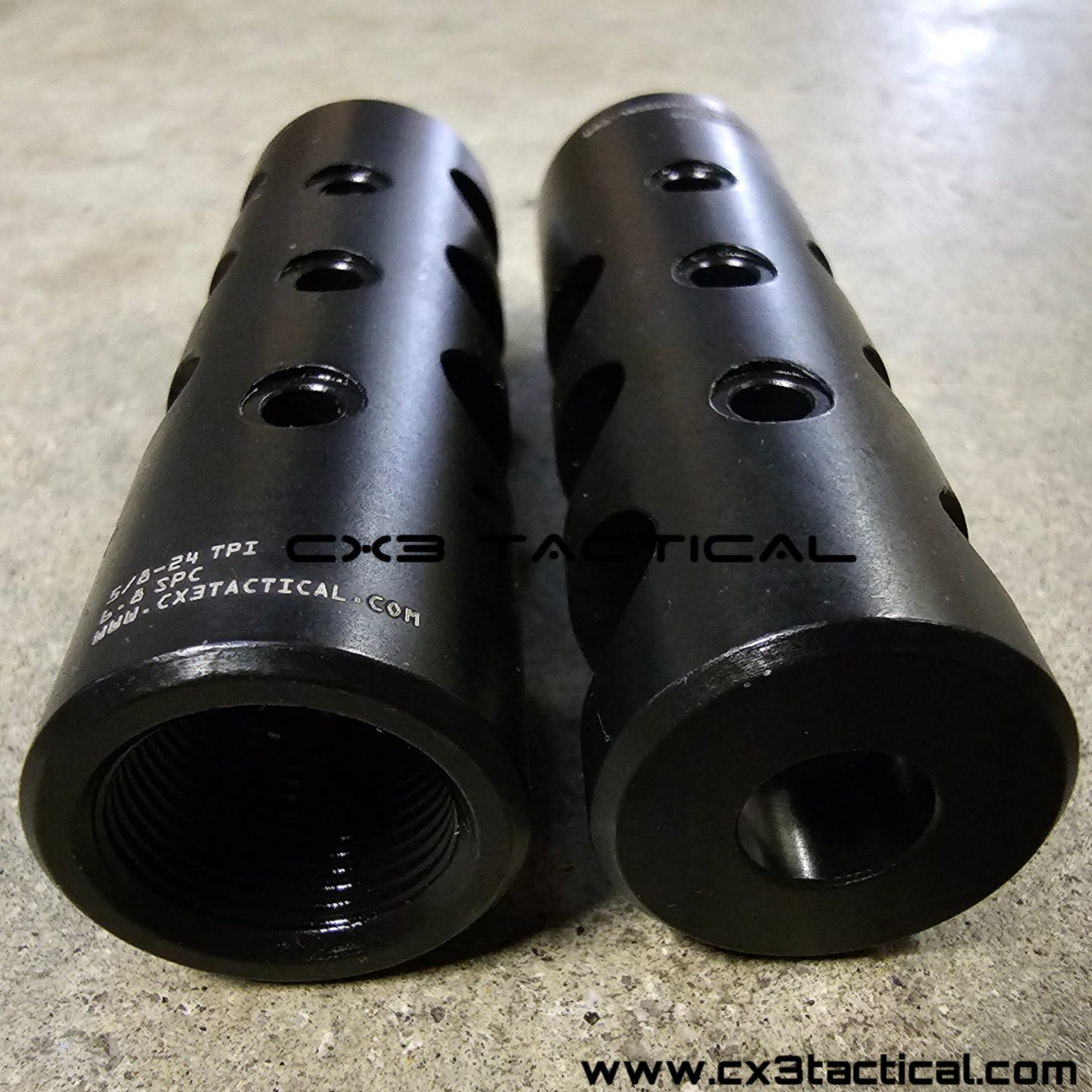 6.8 SPC Muzzle Brake Compensator 5/8-24 TPI - CX3TACTICAL™